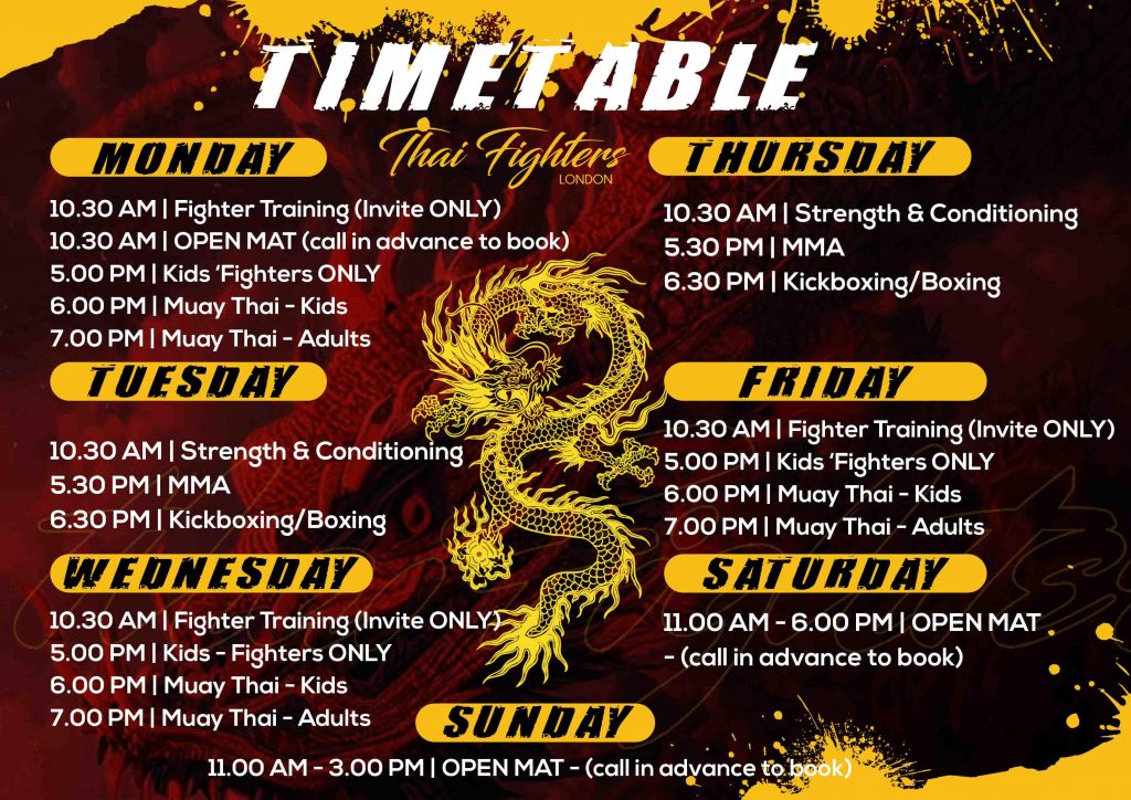 thai fighters ldn – No Fear | Time To Change